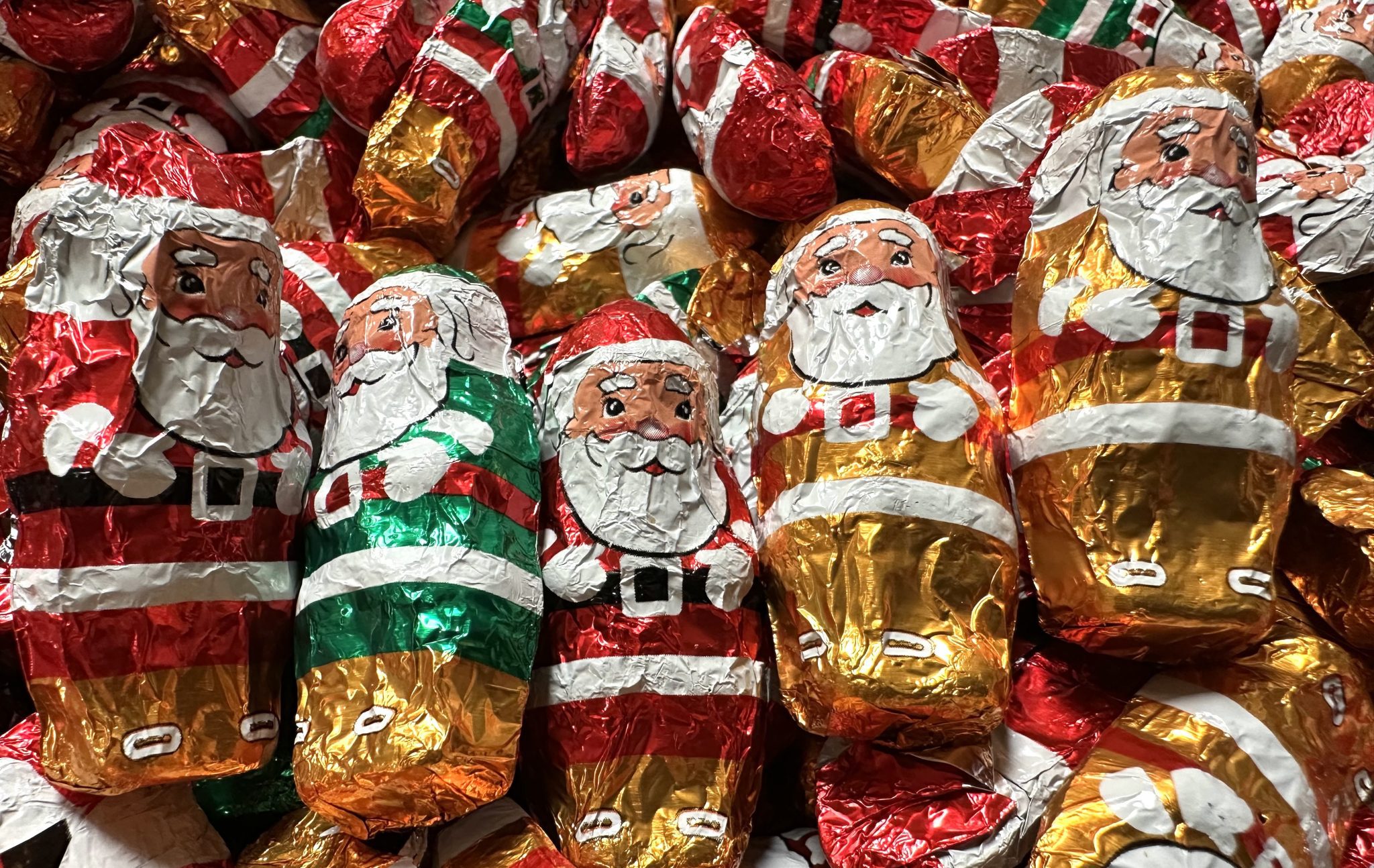 Milk Foil Santas - O’Shea’s Candies