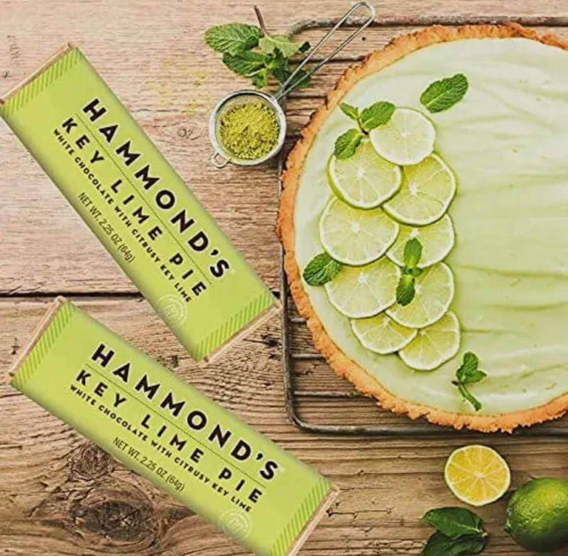 Hammonds Gourmet Foil Wrapped Candy Bar – Key Lime - O’Shea’s Candies